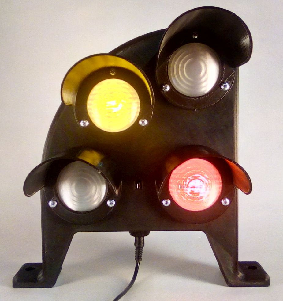 N&W Color Dwarf Signal Model, 1:2 scale, remote control, 3D printed, L ...