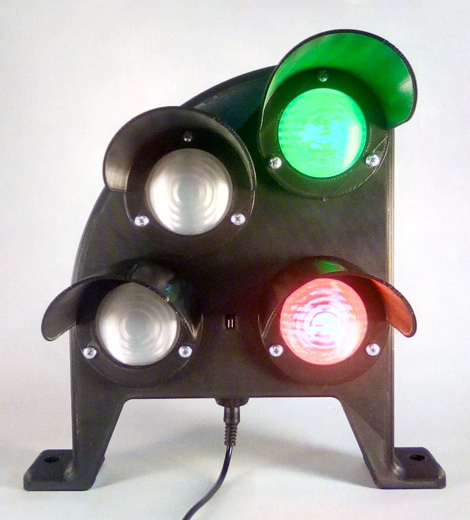 N&W Color Dwarf Signal Model, 1:2 scale, remote control, 3D printed, L ...